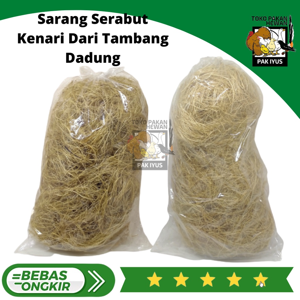 Jual SARANG BURUNG KENARI SERABUT SERAT TEMPAT BERTELUR MENGERAM TELUR ...
