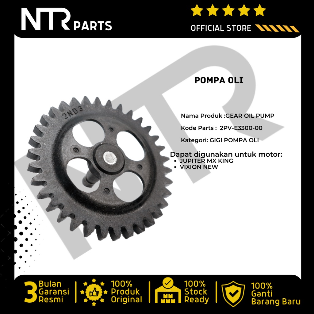 Jual Gear Gigi pompa oli vixion r new XSR 155 WR 155 R15 V1 V2 V3 mx king | Shopee Indonesia
