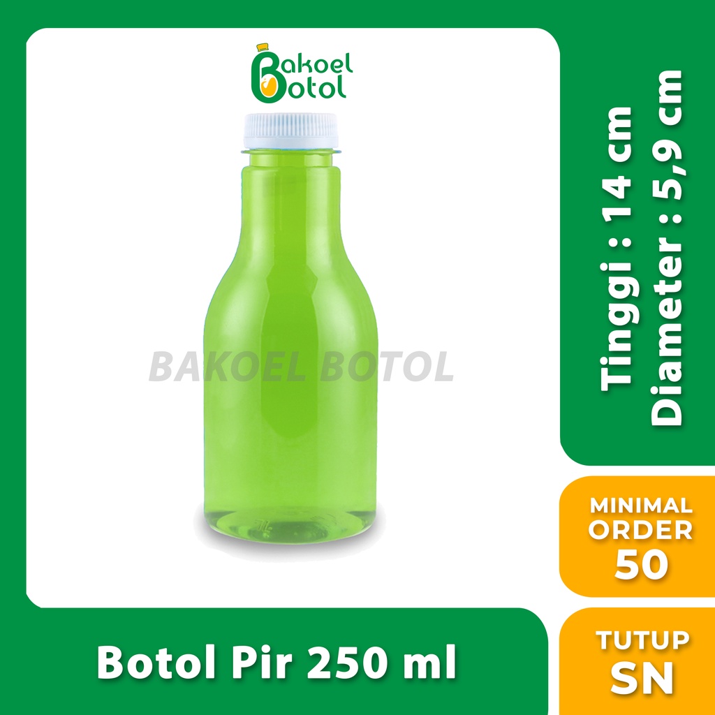 Jual Botol Pir 250 ml 14.5 gr (MINIMAL 1 PACK) / Botol Plastik 250 ml ...