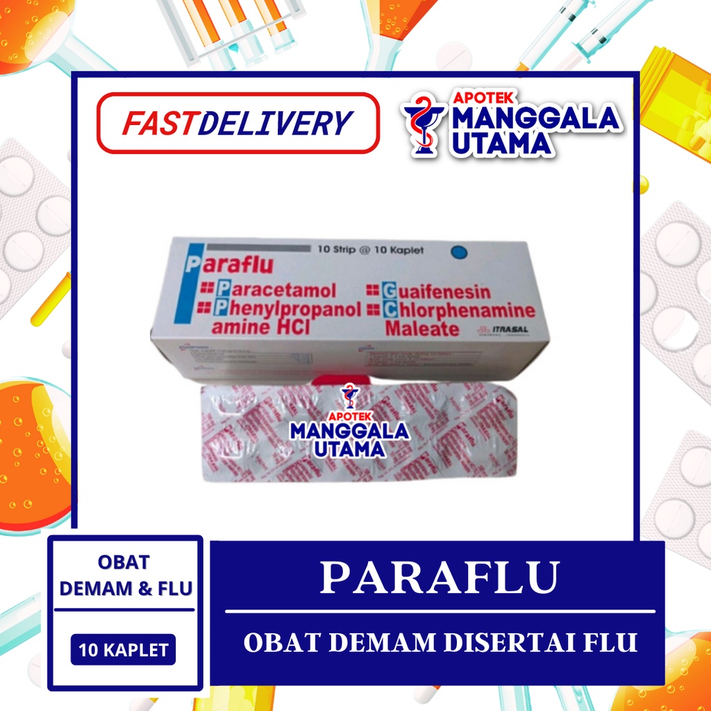 Jual PARAFLU PER STRIP ISI 10 TABLET | Shopee Indonesia
