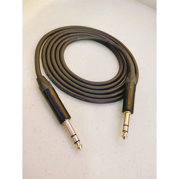 Jual kabel Jack trs to trs stereo 3 Meter Mogami 2534 & Neutrik NP3X ...
