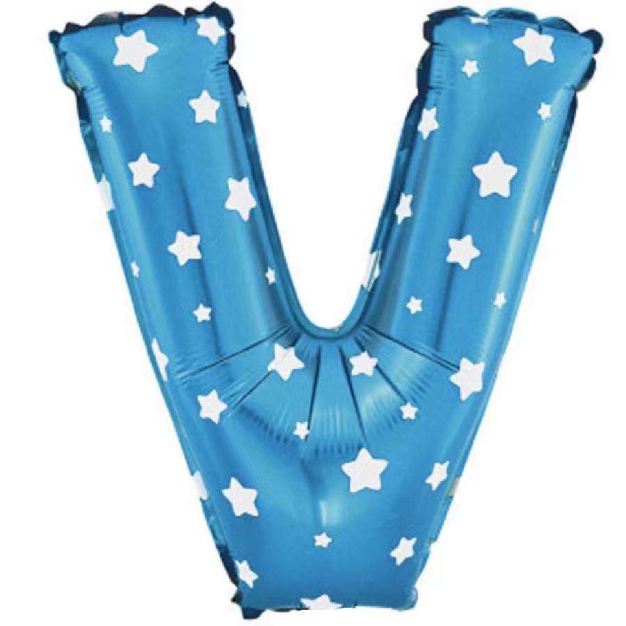 Jual Balon foil huruf biru16inch balon huruf balon ulang tahun dekorasi ...