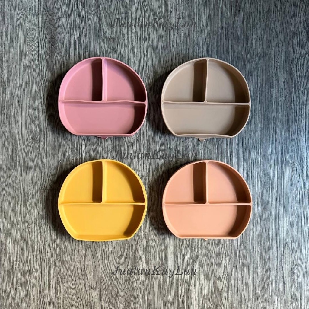 Jual Bento Plate With Suction PERLENGKAPAN MAKAN BAYI | Shopee Indonesia