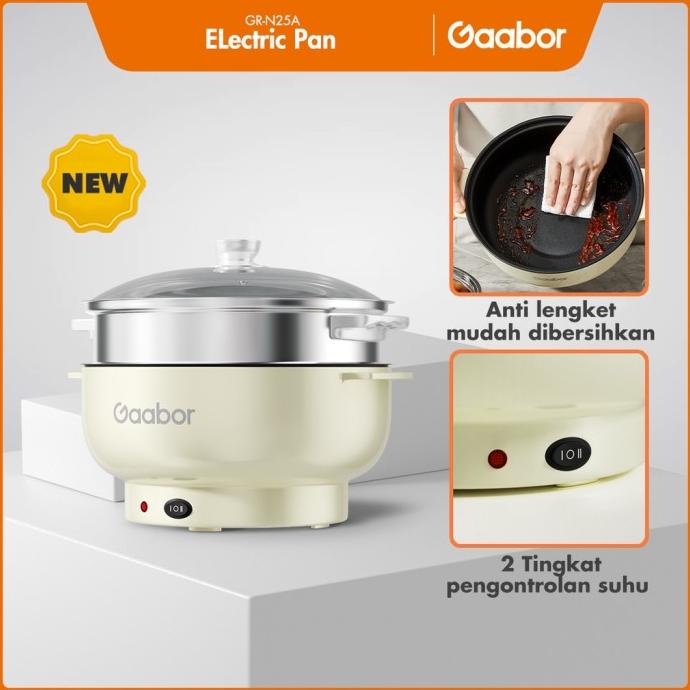 Jual GAABOR PANCI LISTRIK SERBAGUNA ELECTRIC POT MULTIFUNGSI 2,5L /GR ...