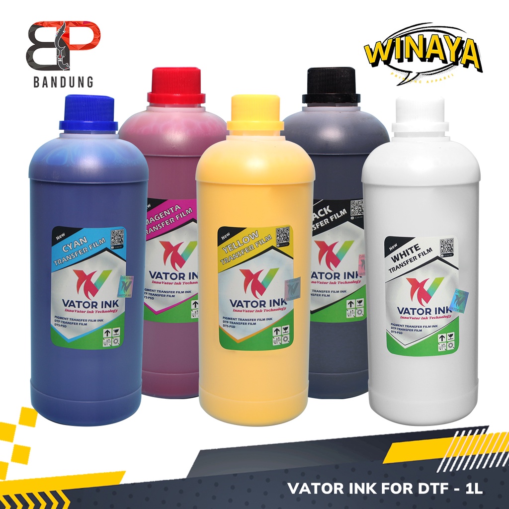 Jual Tinta DTF Vator Ink 1 Liter CMYK White Premium Quality | Shopee ... Jual Tinta DTF Vator Ink 1 Liter CMYK White Premium Quality | Shopee ...