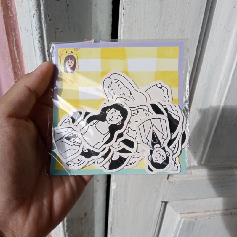 Jual S08 32 PCS stiker hitam putih | Stiker aesthetic | sticker tumblr ...