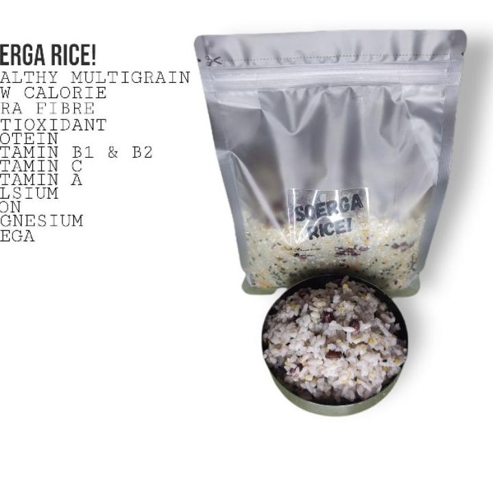 Jual Mega Max--Multigrain Mix Beras Jepang / Korea 1Kg - Soerga Rice ...