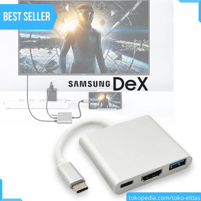 Jual Samsung Dex USB-C Hub HDMI USB C Adapter Monitor Macbook Type C ...