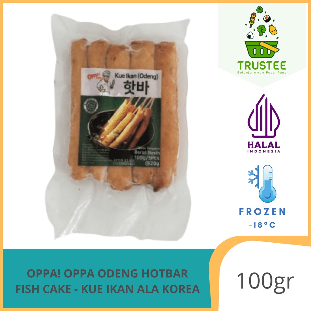 Jual Oppa! Oppa Odeng Hotbar Fish Cake - Kue Ikan Ala Korea Halal 100gr ...