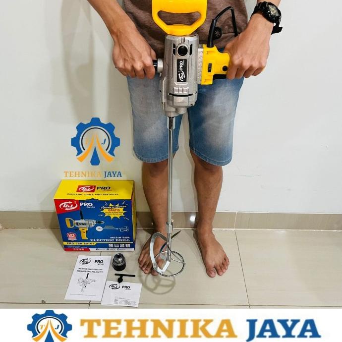 Jual Mesin Bor Kayu + Mixer 16 mm Electric Drill JSN 8016 Pengaduk ...