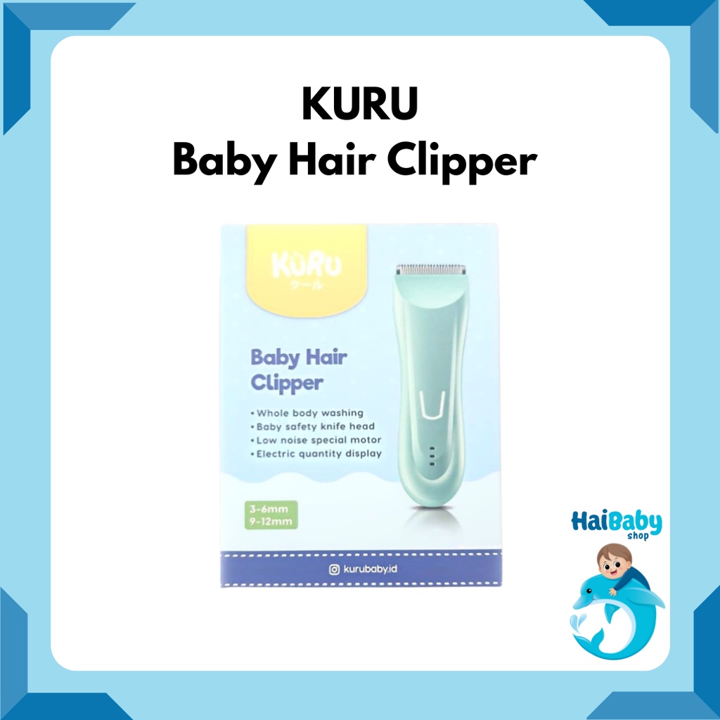 Jual KURU Electric Baby Hair Clipper Alat Cukur Rambut Bayi Elektrik ...