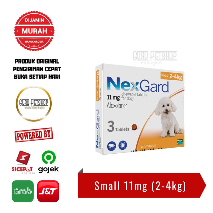 Jual Nexgard Obat Kutu Anjing / Demodex S (2-4 kg) | Shopee Indonesia