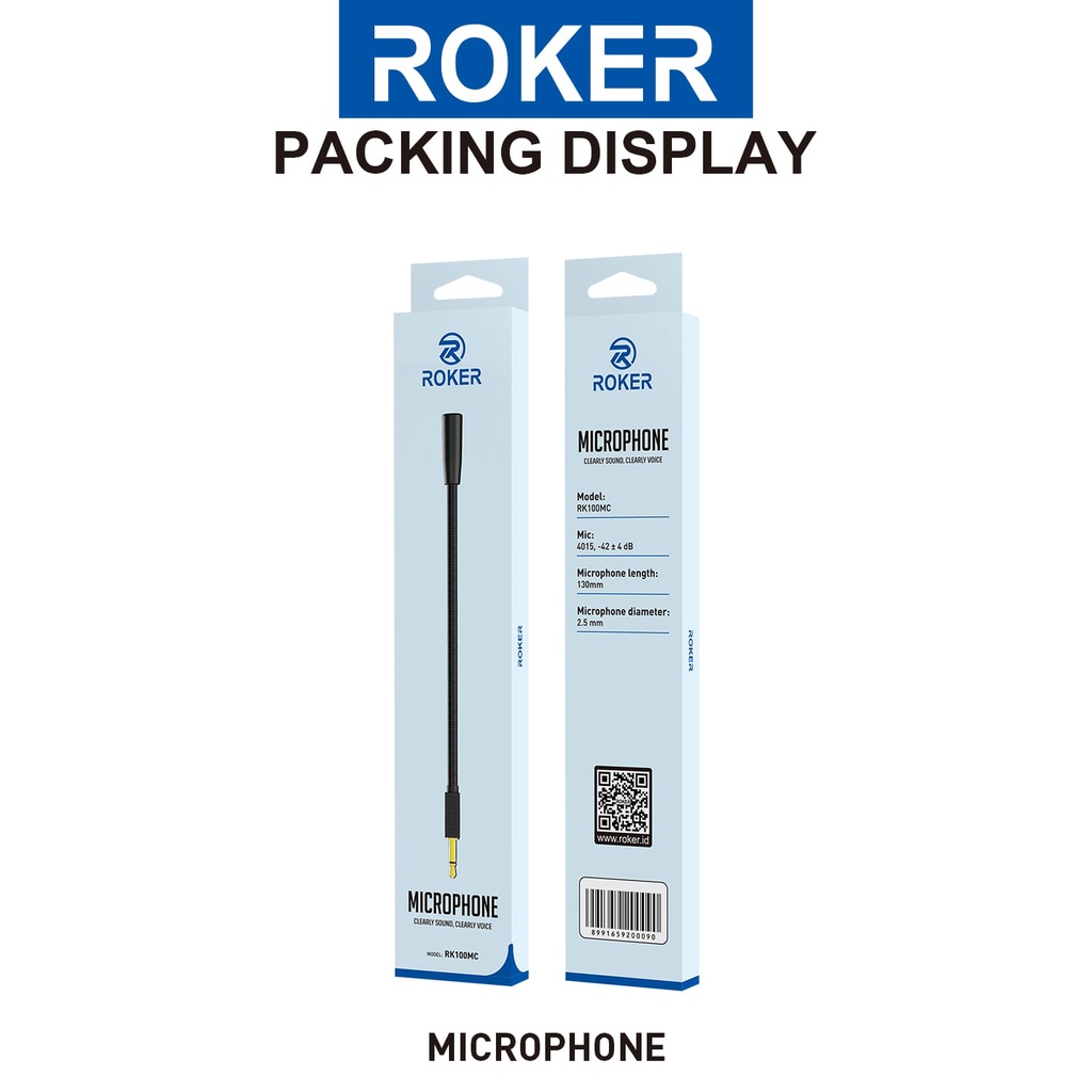 Jual Microphone Roker RK100MC & RK200MCClearly Sound, Cleary Voice Mic ...