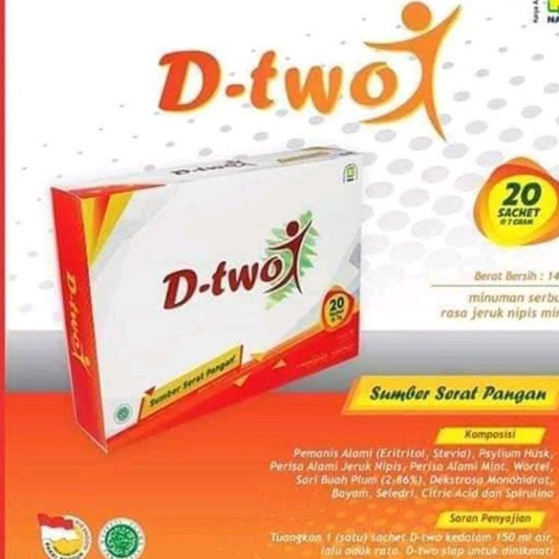Jual D-TWO Obat Diet ORIGINAL NASA//Sumber Serat Pangan Minuman Nutrisi ...