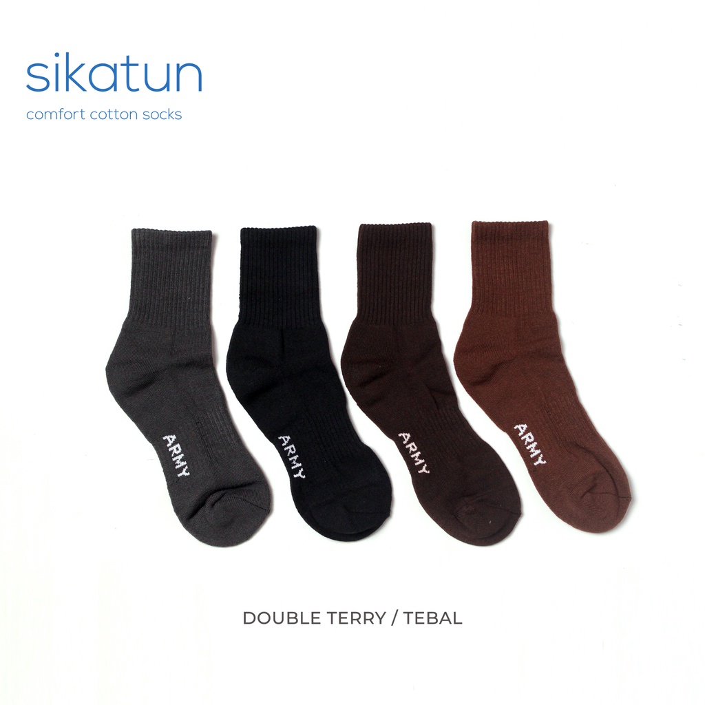 Jual Sikatun Double Terry - Kaos Kaki PDL Tebal | Shopee Indonesia