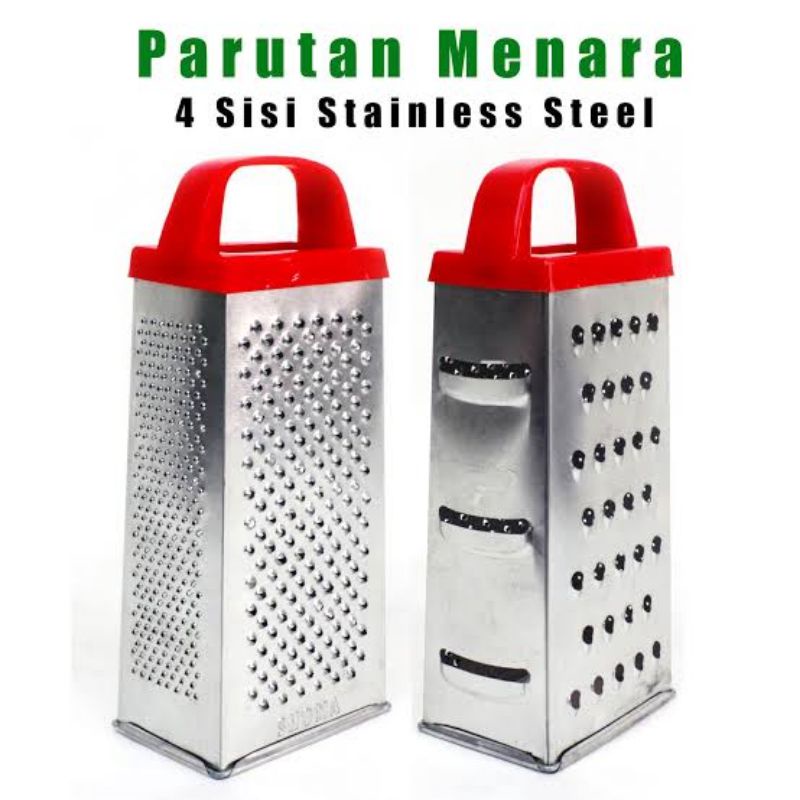 Jual PARUT MENARA Parut Peeler Serbaguna Multifungsi Stainless (4 Sisi ...