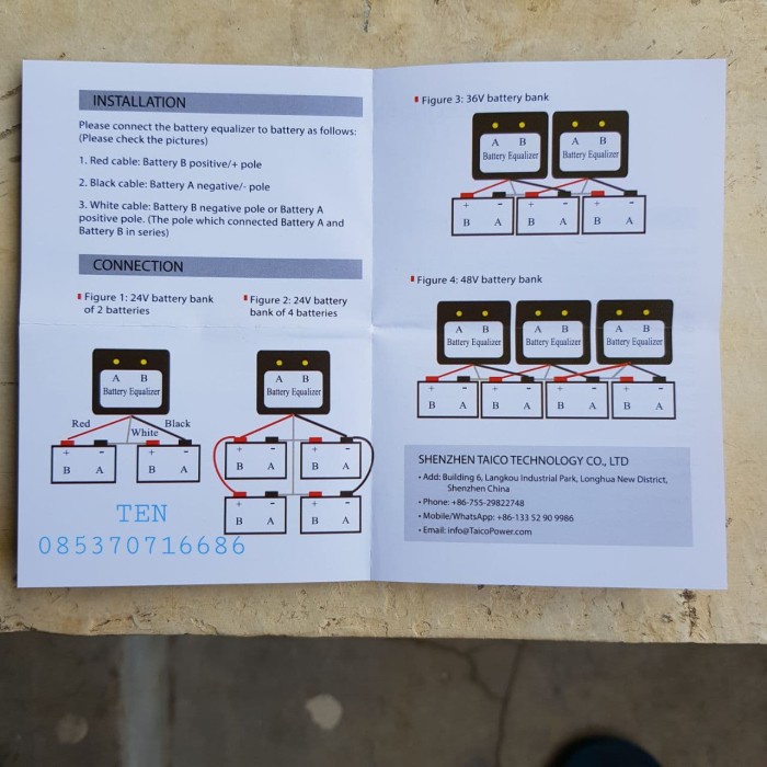 Jual Cantik Taico Battery Equalizer / Battery Balancer / Bms Aki / Accu ...