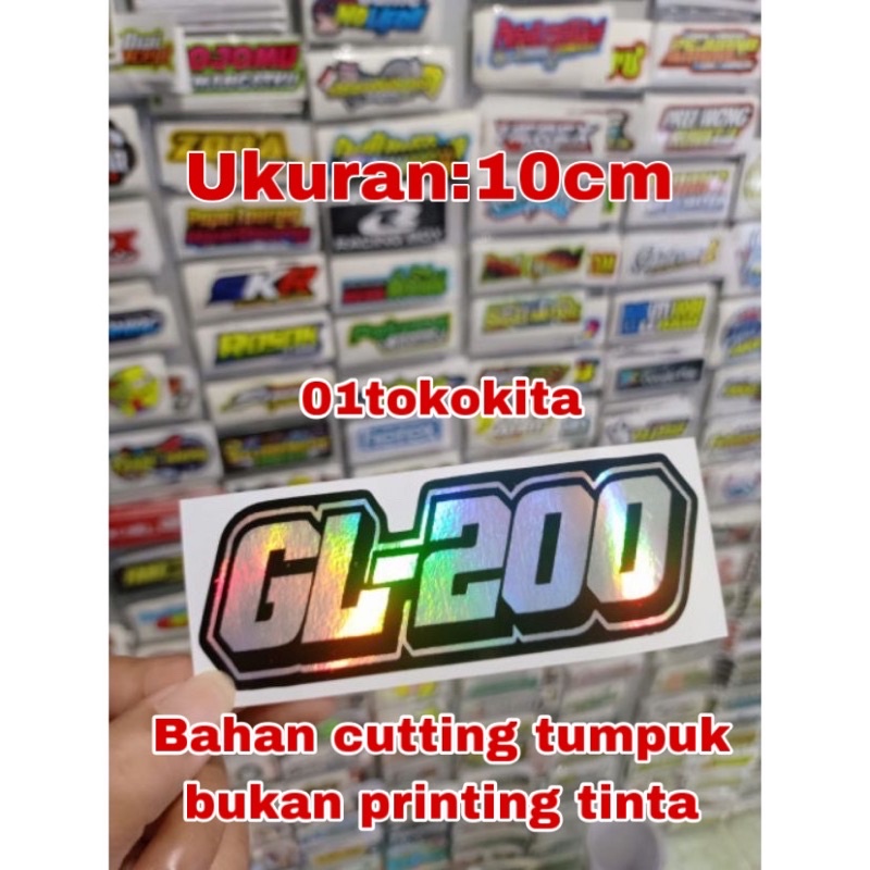 Jual Sticker cutting gl-200 stiker cuting helm motor visor helmet murah ...