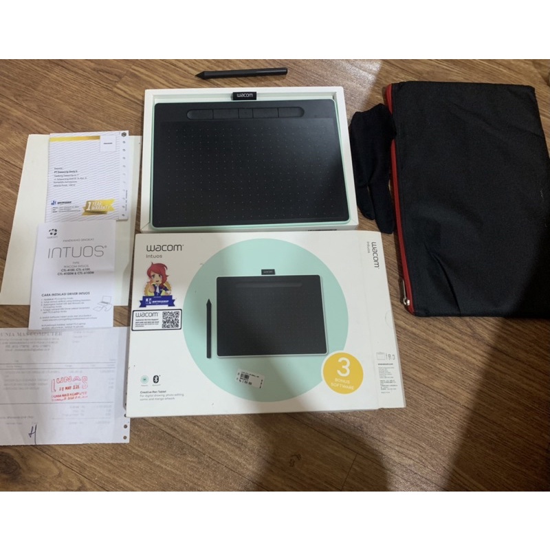Jual Wacom Intuos Pen & Bluetooth Medium, Green CTL-6100WL/E0-CX Second ...