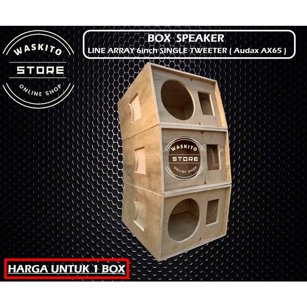 Jual Box Speaker Line Array 6 inch SIngle Tweter Kotak Audax AX65 ...