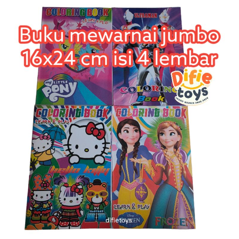 Jual 10 buku mewarnai jumbo Coloring And Activities mewarnai jumbo ...