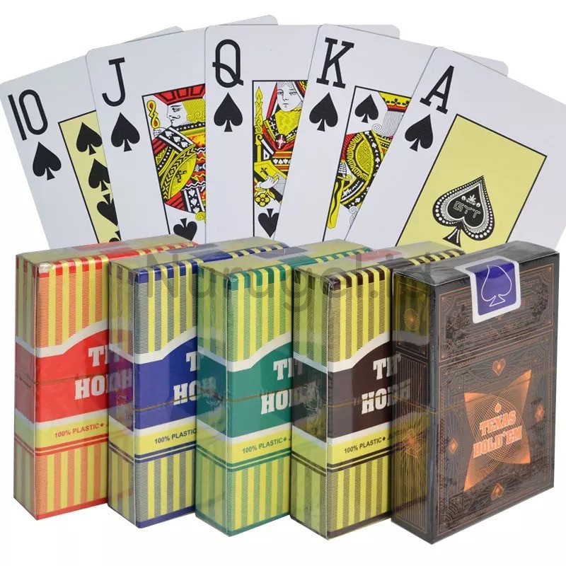 Jual Kartu Remi Poker Plastik Waterproof Playing Card Texas Holdem ...