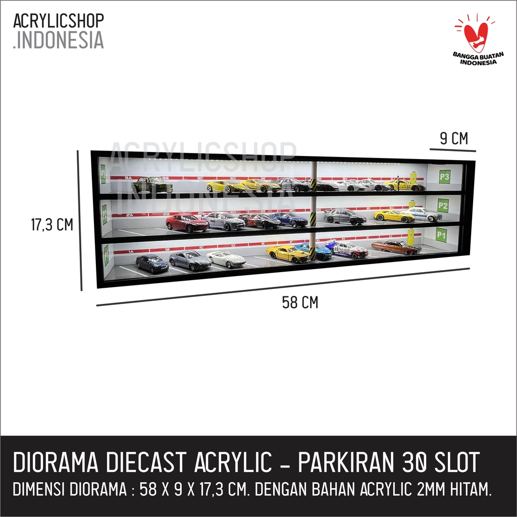 Jual Diorama Acrylic / Diecast / Rak Hotwheels / Box Display Akrilik ...