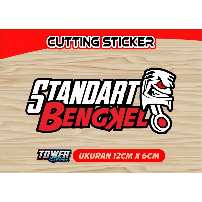 Jual Sticker cutting STANDART BENGKEL bahan reflektif memantulkan ...