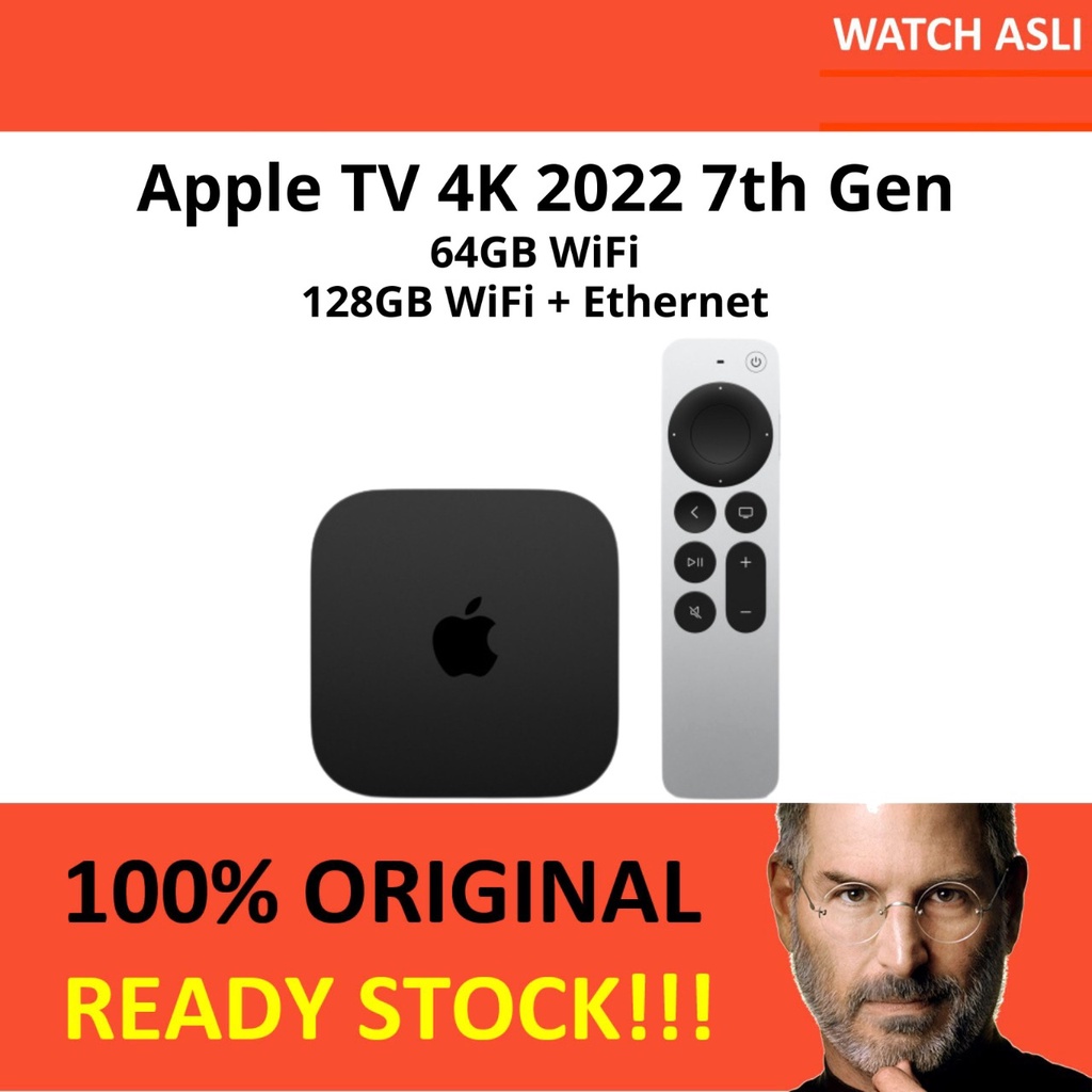 Jual New Aksesoris Applle TV 4K 2022 7 7th Gen Generation 64 GB 128 GB WiFi Ethernet | Shopee ...