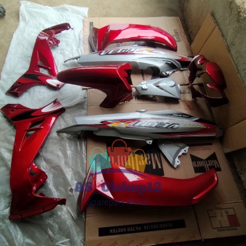 Jual FULL BODY HALUS VEGA R NEW MERAH MAROON SILVER PLUS STRIPING ...