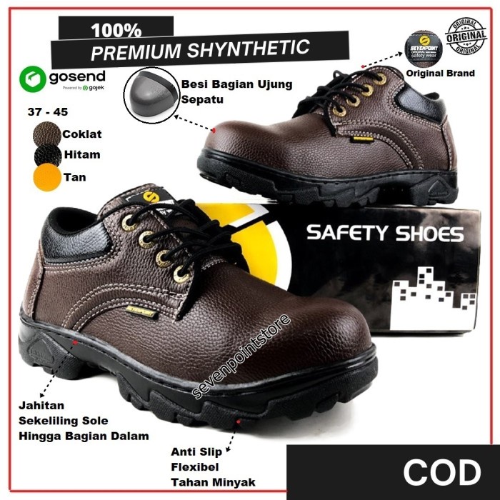 Jual Boots Sepatu Safety Original Septi Pria Ujung Besi Sefty Shoes ...
