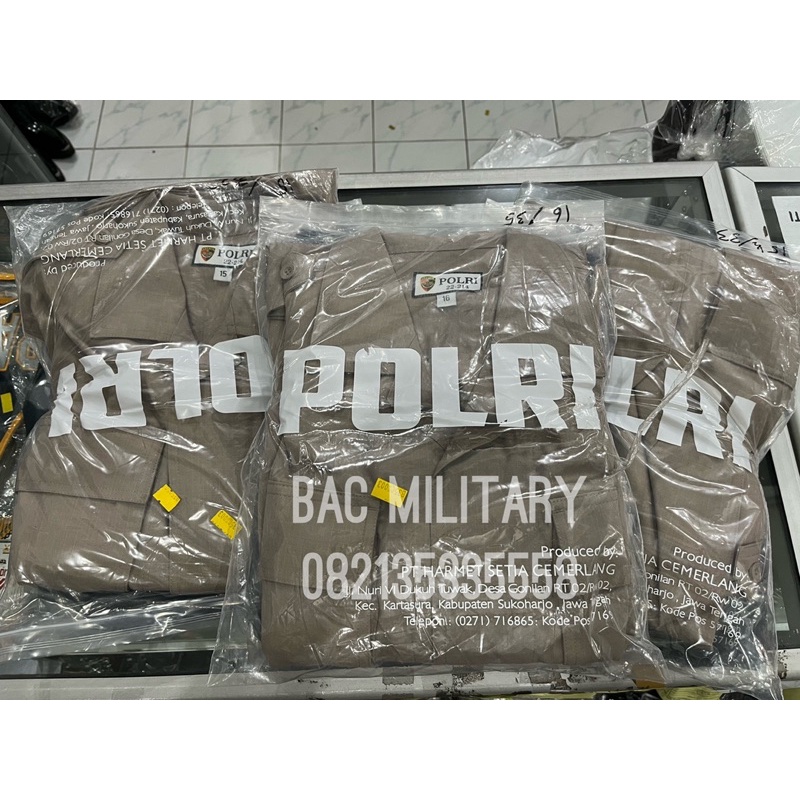Jual SERAGAM PDL POLRI PEMBAGIAN JATAH SATU STEL BAJU CELANA | Shopee ...