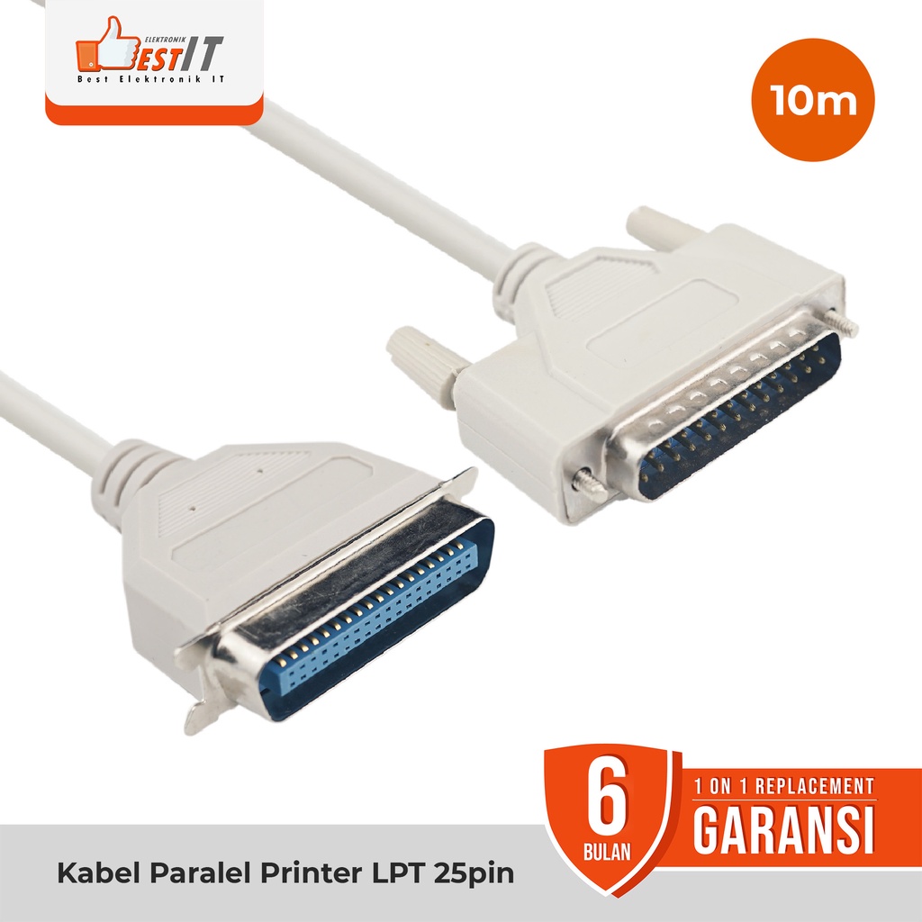 Jual Kabel Paralel Printer LPT 25pin 10 Meter | Shopee Indonesia