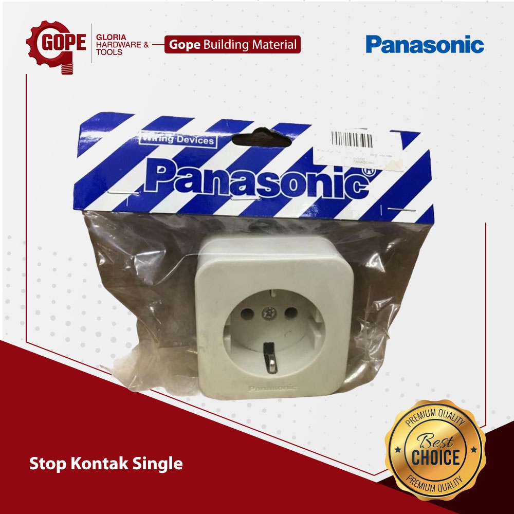 Jual Stop Kontak Single Panasonic (Tempel) | Shopee Indonesia