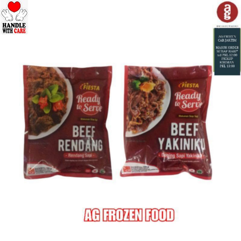 Jual Fiesta Ready To Serve Beef Rendang & Beef Yakiniku 300 Gram ...