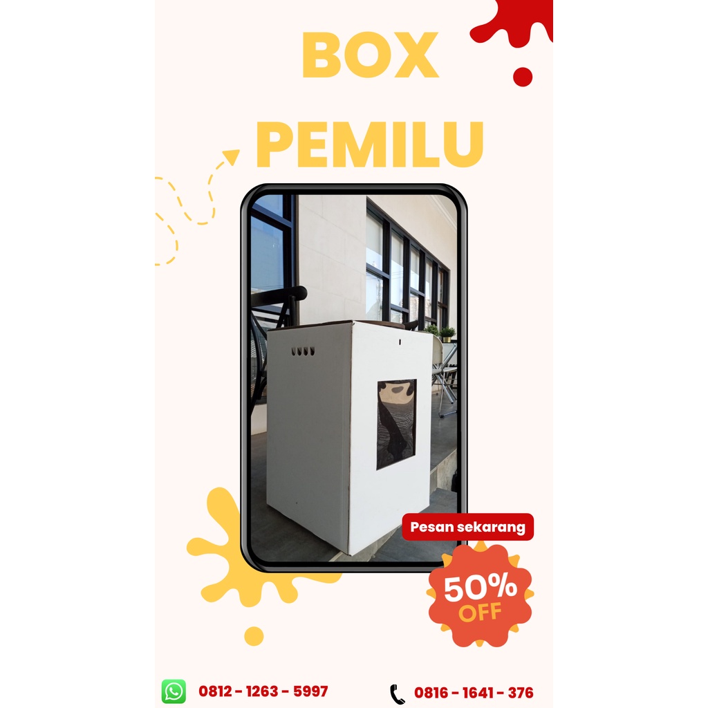 Jual ( HARGA PAKET ISI 3 PCS )BOX/DUS KOTAK SUARA KPU/RT/RW/PILKADES ...
