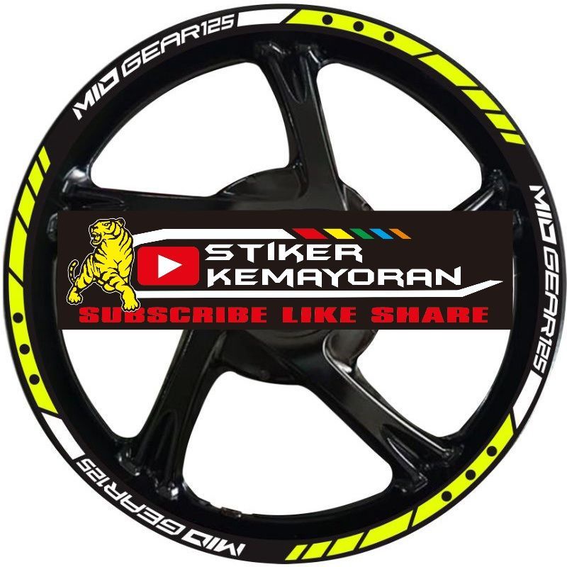 Jual stiker velg cutting sticker mio gear 125 | Shopee Indonesia