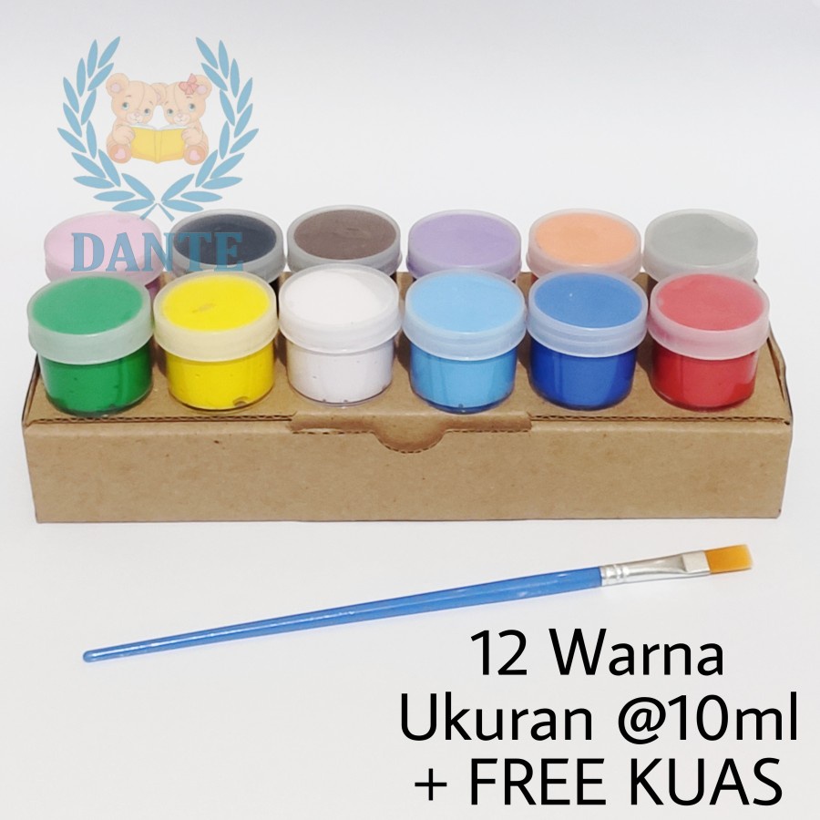 Jual Cat Acrylic Kanvas Lukis Dante Set | Shopee Indonesia