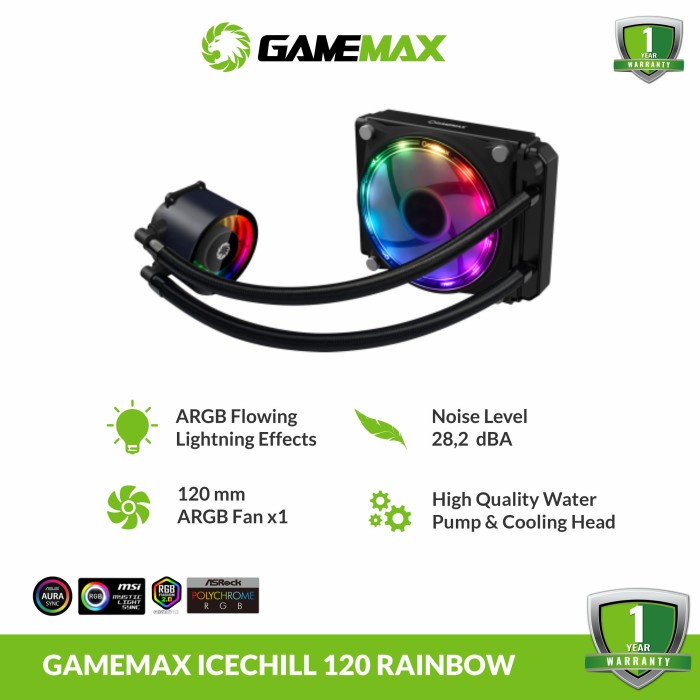 Jual GameMax Ice Chill 120 AIO Liquid Cooler | Shopee Indonesia