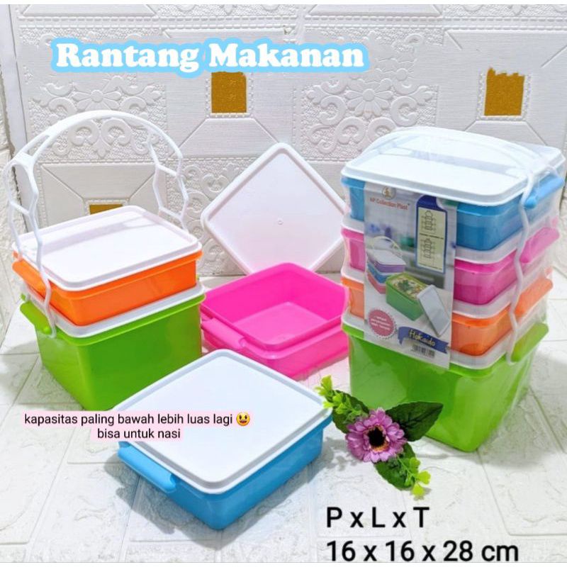 Jual Rantang hokaido rantang makanan 4 susun rantang makanan plastik ...