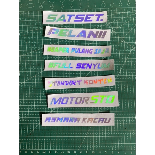Jual Stiker Cutting Kata Kata Racing / Stiker Racing Viral / Stiker ...