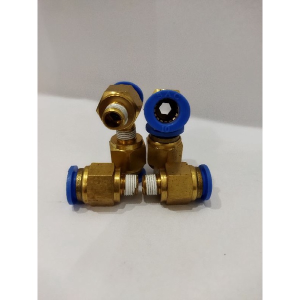 Jual neple lurus pneumatic/fitting pneumatic 10-01/fitting selang ...