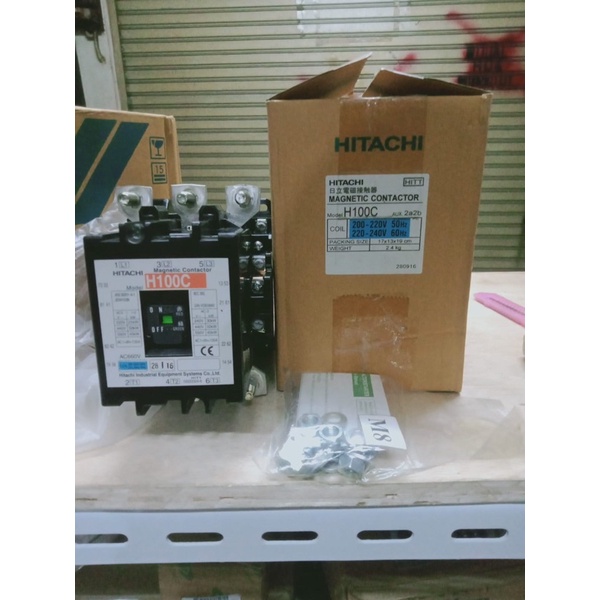 Jual MAGNETIC CONTACTOR HITACHI H100C 220V ORIGINAL | Shopee Indonesia