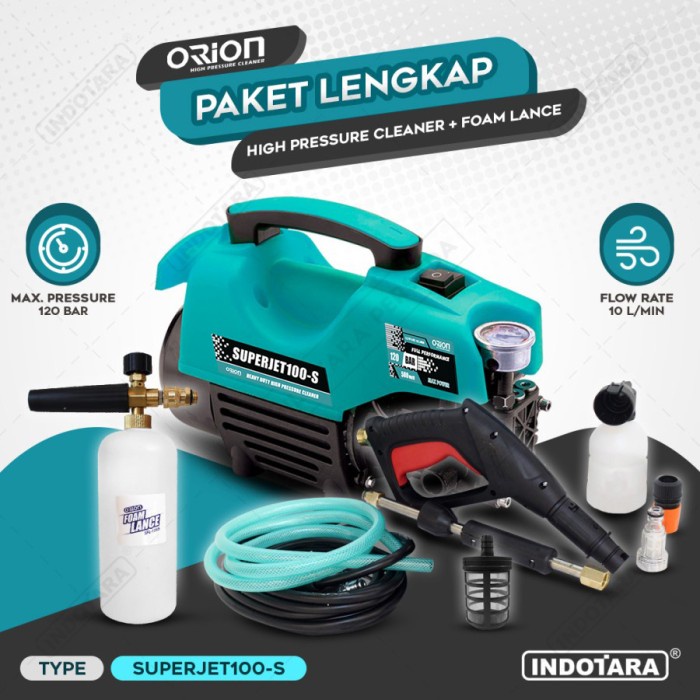 Jual Paket Lengkap - Orion Jet Cleaner Superjet100S - 1 Foam Lance ...