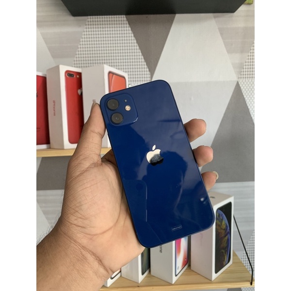 Jual IPHONE 12 128GB BLUE EX IBOX | Shopee Indonesia