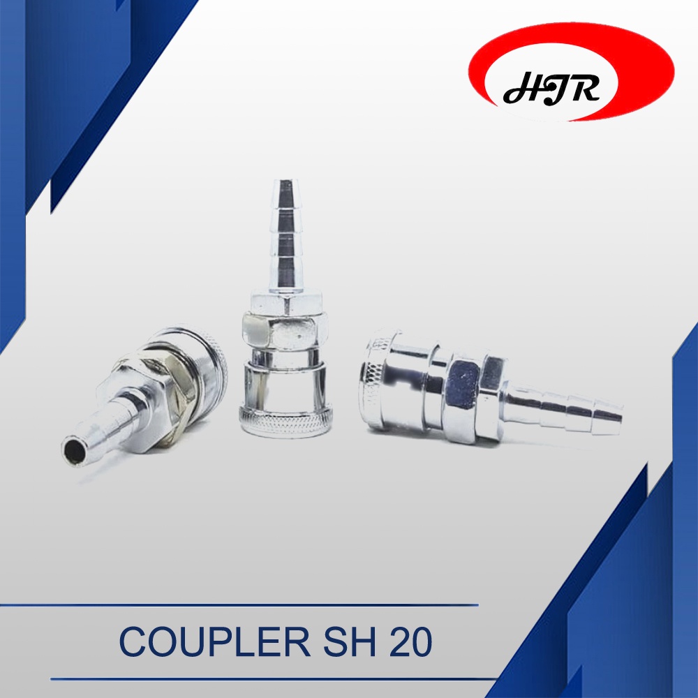 Jual HJR Quick Coupler SH 20 Sambungan Selang Kompresor Recoil Cuk ...