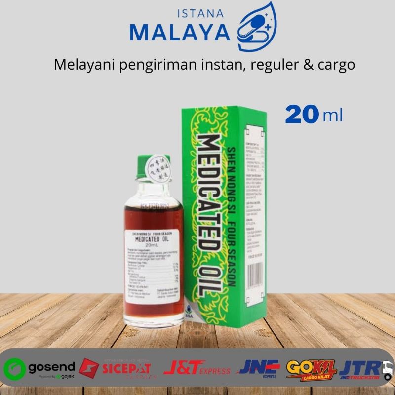 Jual Medicated Oil 20ml Four Season Shen Nong Si | Shopee Indonesia