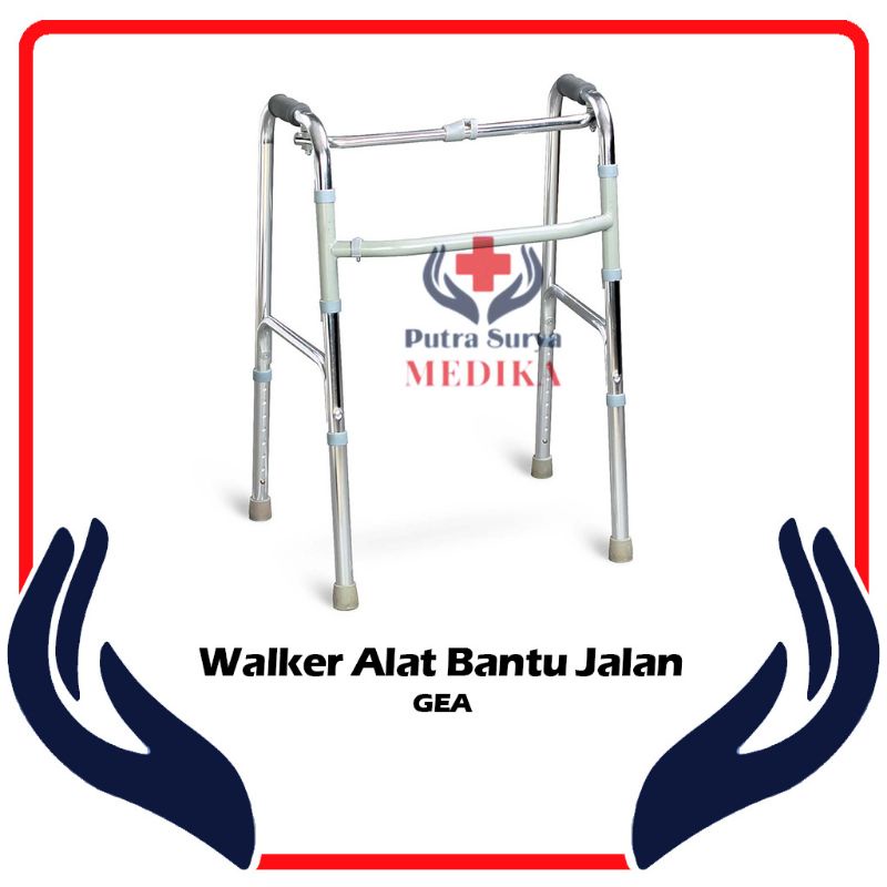 Jual Alat Bantu Jalan Orang Tua Lansia | Walker Lipat GEA | Alat Bantu ...