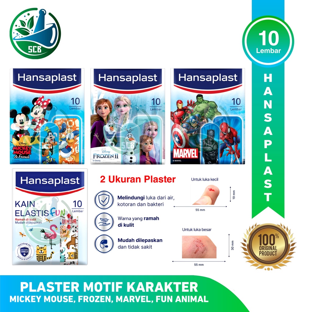 Jual Hansaplast Karakter Isi 10's - Hansaplast Junior Plaster Anak ...