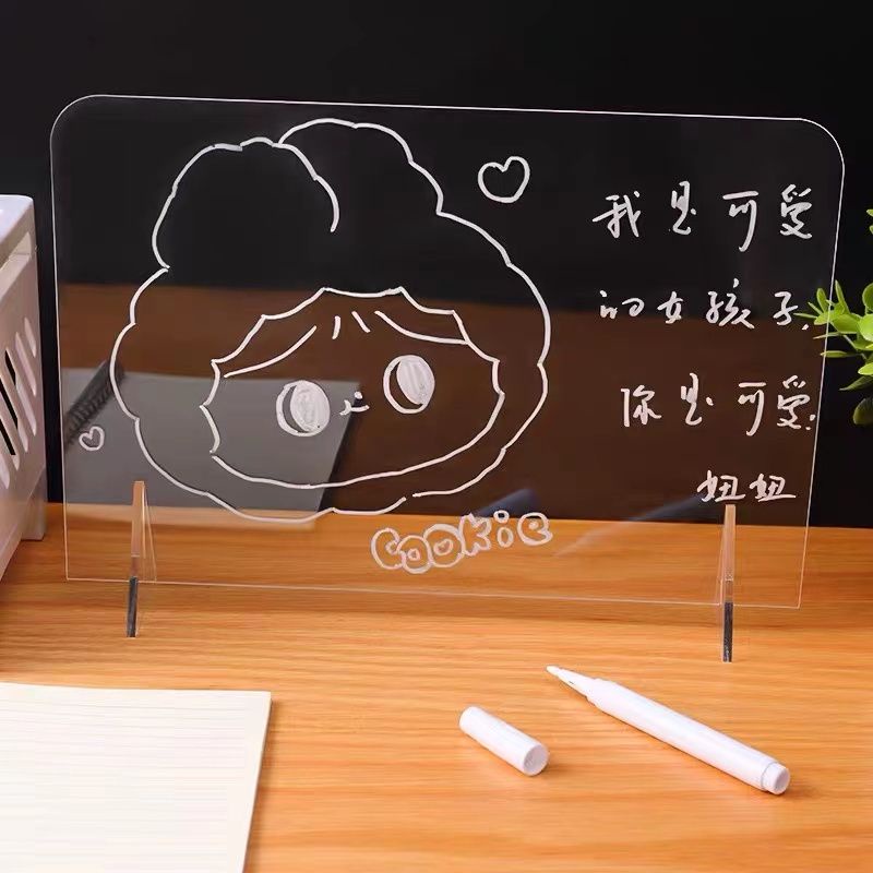 Jual Papan Tulis Akrilik Bening Transparan Korea Aesthetic / Acrylic ...